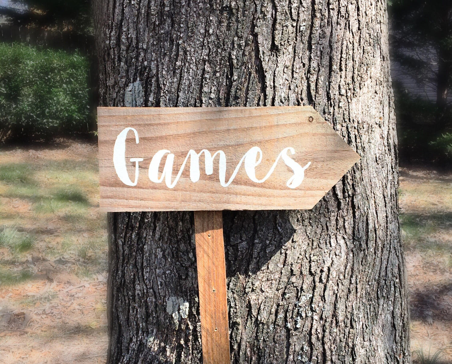 Games Sign Yard Games Sign Lawn Games Sign Wooden Games | Etsy