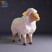 3D Paper Craft Sheep Model – Diy Papercraft Template (SVG, PDF, DXF ...