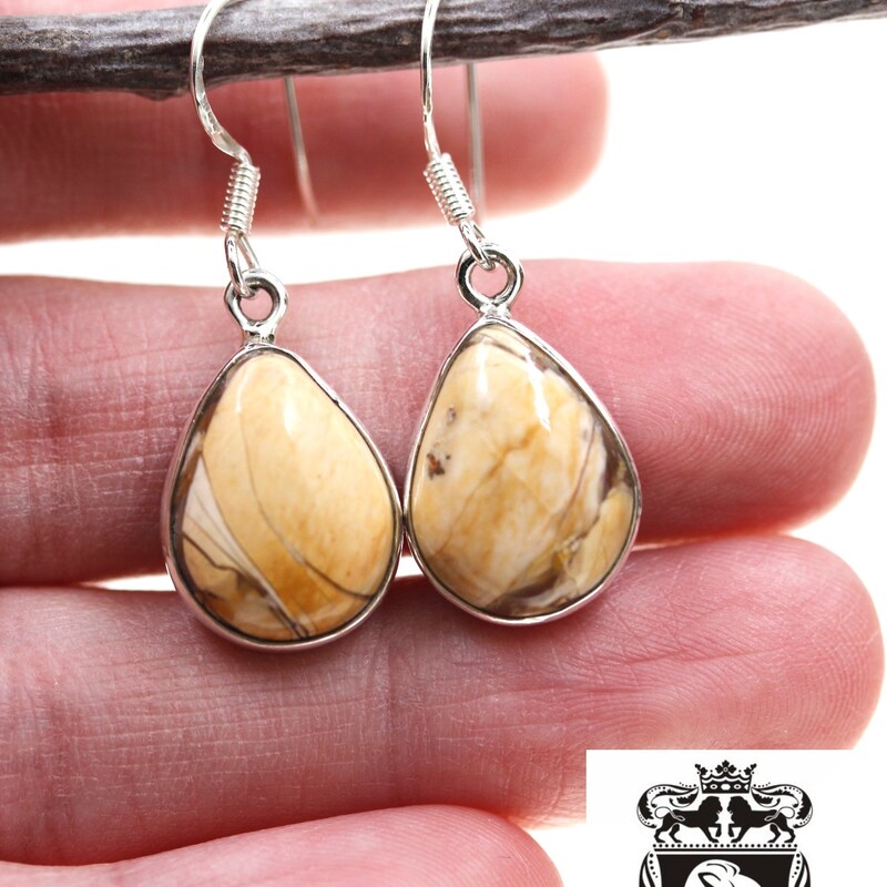 Mookaite Earrings Drop - Etsy UK
