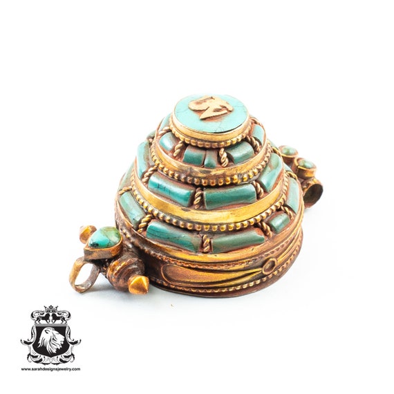 Legendary Masterpiece 3D Gold brushed Antique Turquoi… - Gem