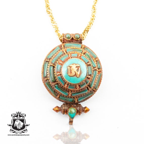 Legendary Masterpiece 3D Gold brushed Antique Turquoi… - Gem