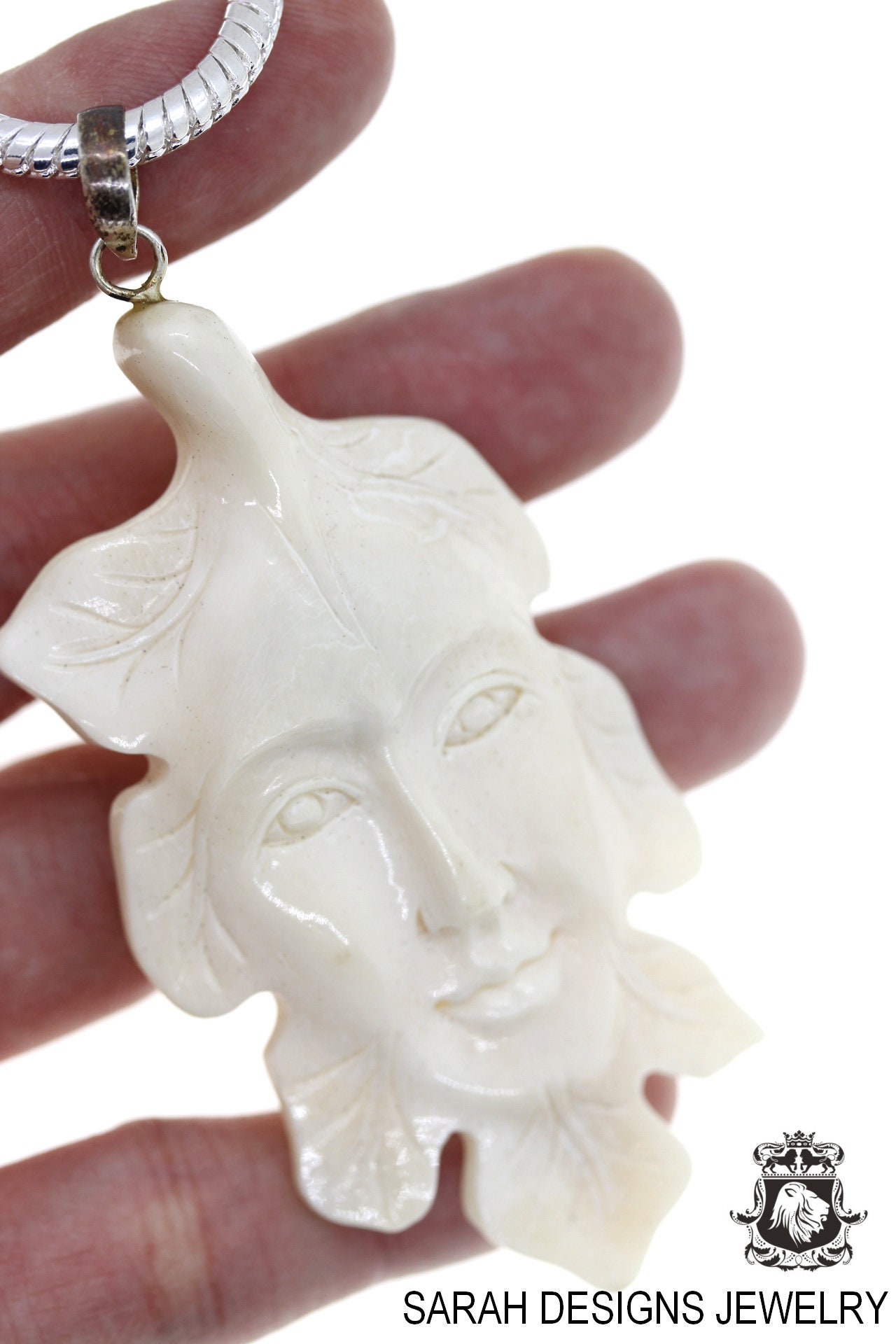 Russian Forest Deity Leshy Carving Pendant 4MM Italian Snake | Etsy