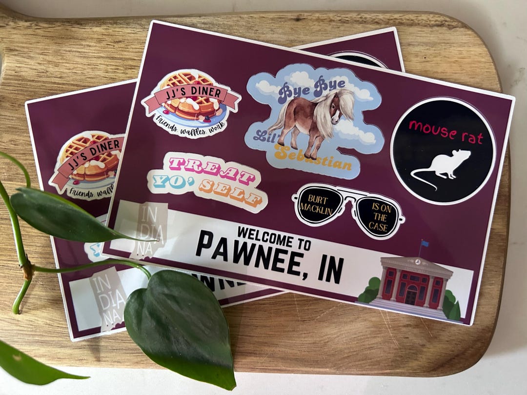 Parks and Recreation TV Show Themed Sticker Sheets - Glossy or ...