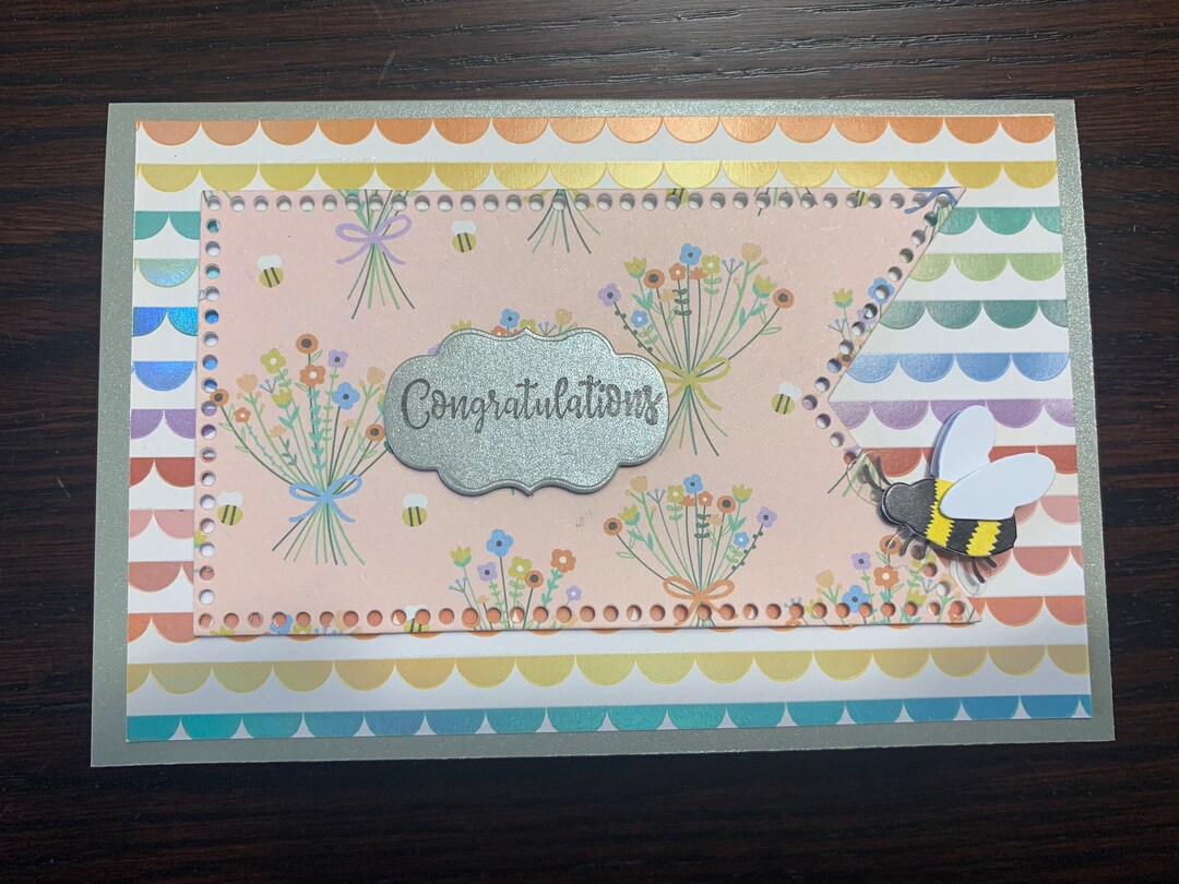 Floral Rainbow Congratulations Greeting Card - Etsy