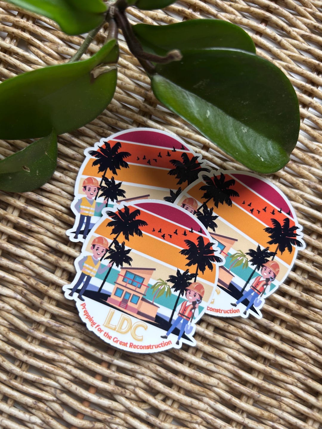 Great Reconstruction - Waterproof Vinyl Stickers - JW LDC Construction ...