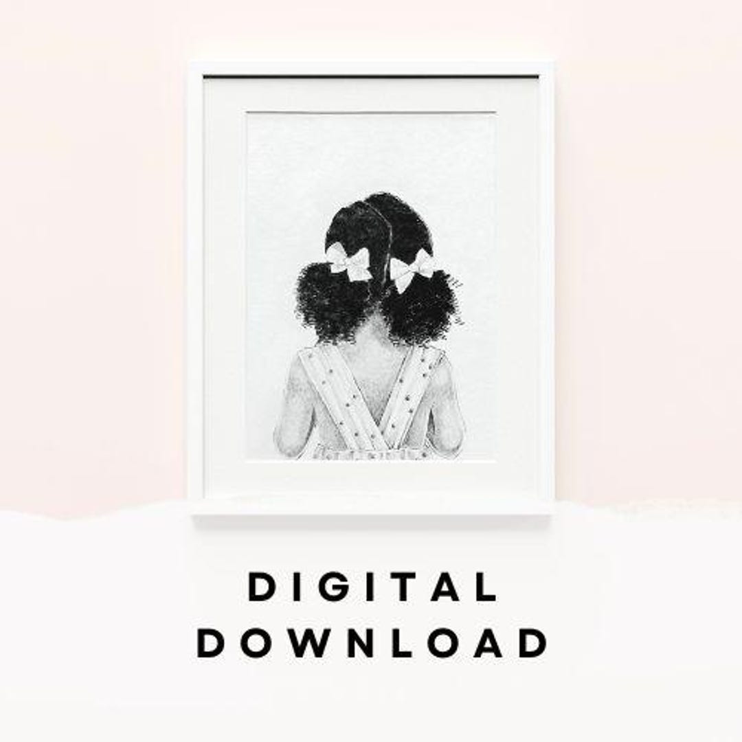 Zahara | PRINTABLE Little Ladies Art Print | Girls' Bedroom Nursery ...