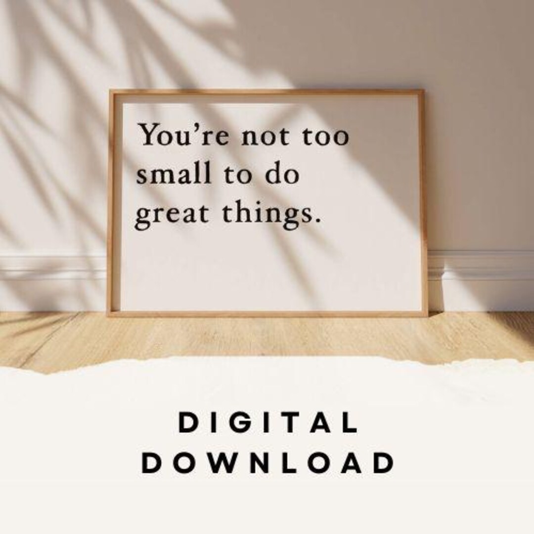 INSPIRATIONAL Quote | PRINTABLE Art Print | Bedroom Home Wall Art Decor ...