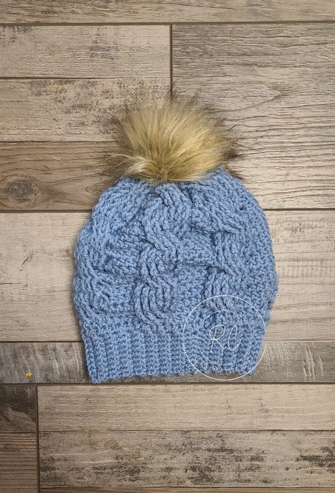 Cable/braided Crochet Hat - These Hats Are Custom Made in the Color of ...