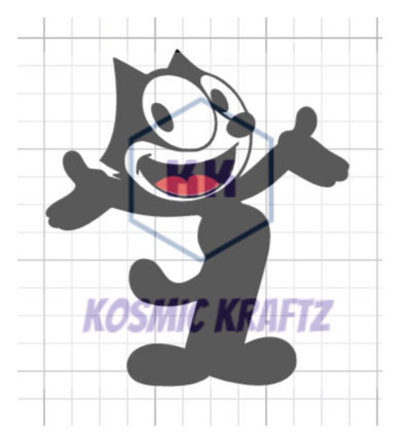 Felix the Cat Vinyl Decal | Etsy