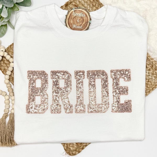 Embroidered Bride Shirt - Etsy