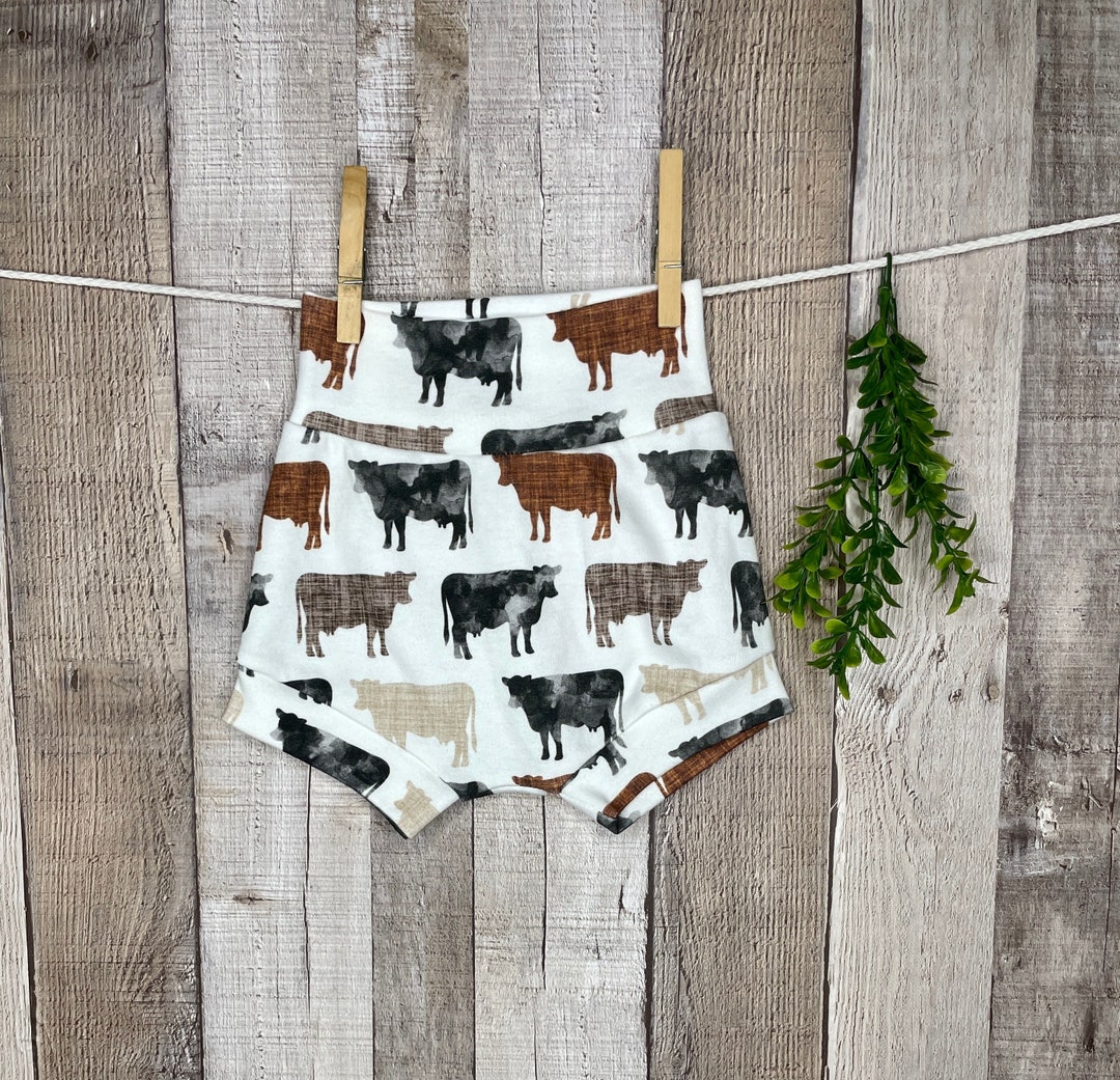 Cow Print Bummies, Cow Bummies, Shorties, Toddler Shorts, Baby Shorts ...