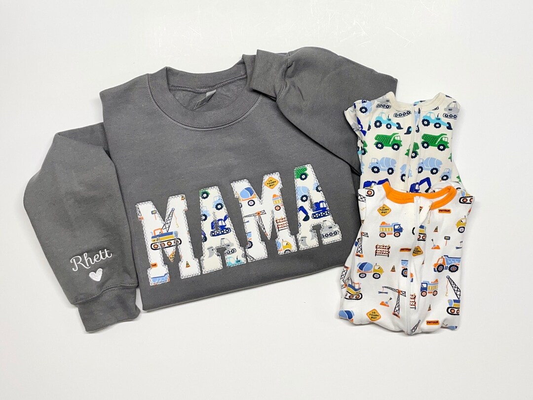 Mama Embroidered Baby Clothing Keepsake Sweatshirt, Simple Mama ...