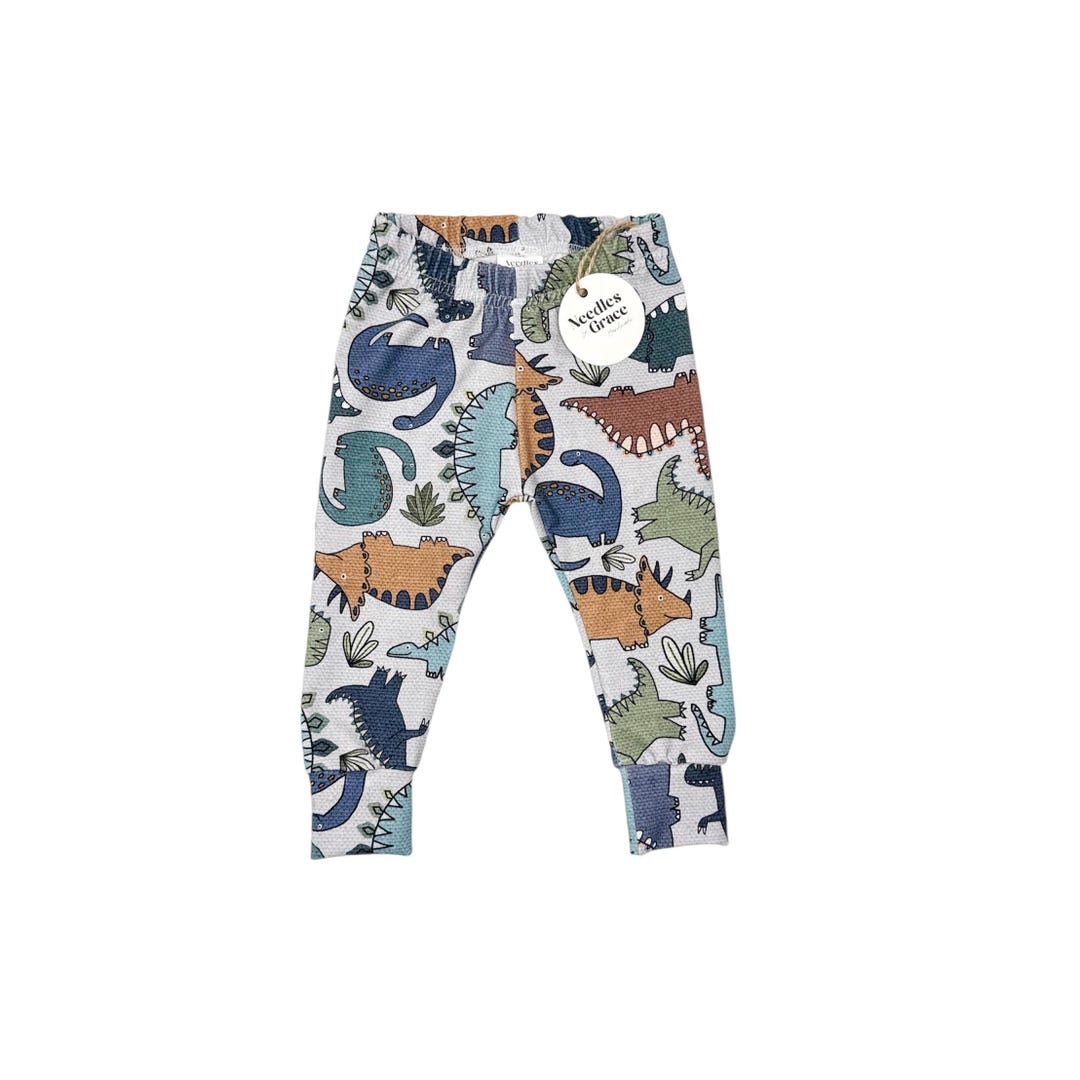 Dinosaur Baby Pants, Dino Leggings, Unisex Baby Clothes, Toddler Pants ...