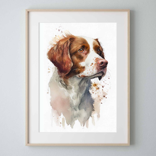 Brittany Spaniel Wall Art - Etsy