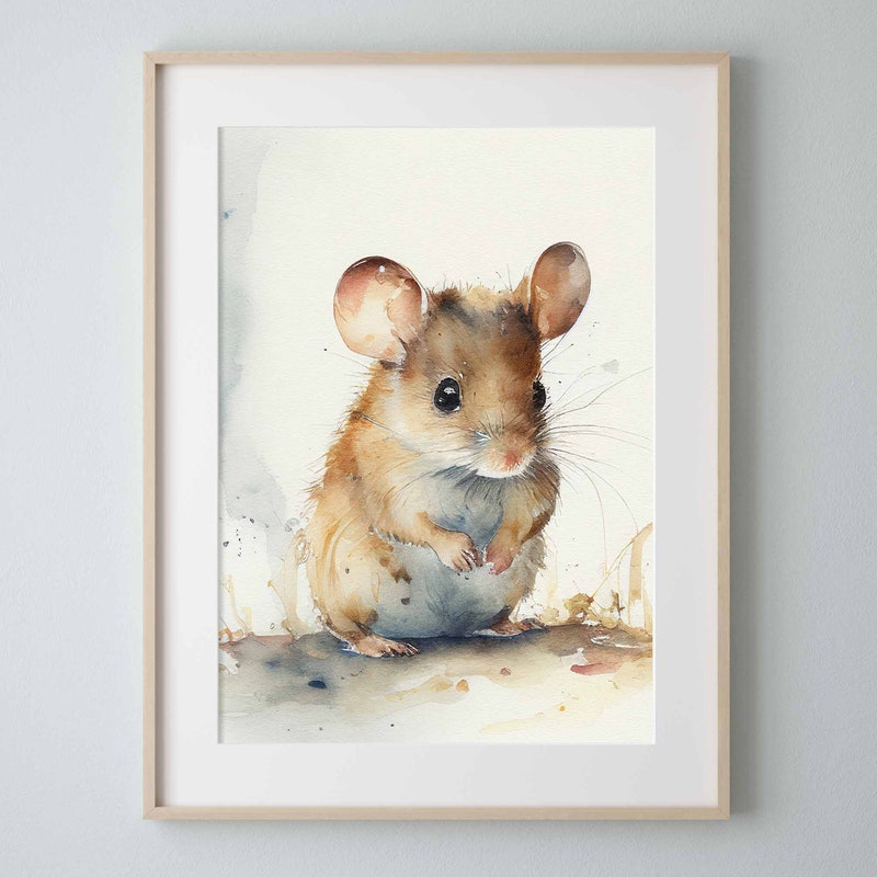 Mouse Watercolor - Etsy