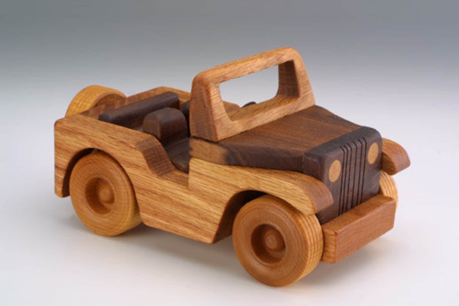 Wooden Little Jeep Wooden Baby Toys Waldorf Toys - Etsy