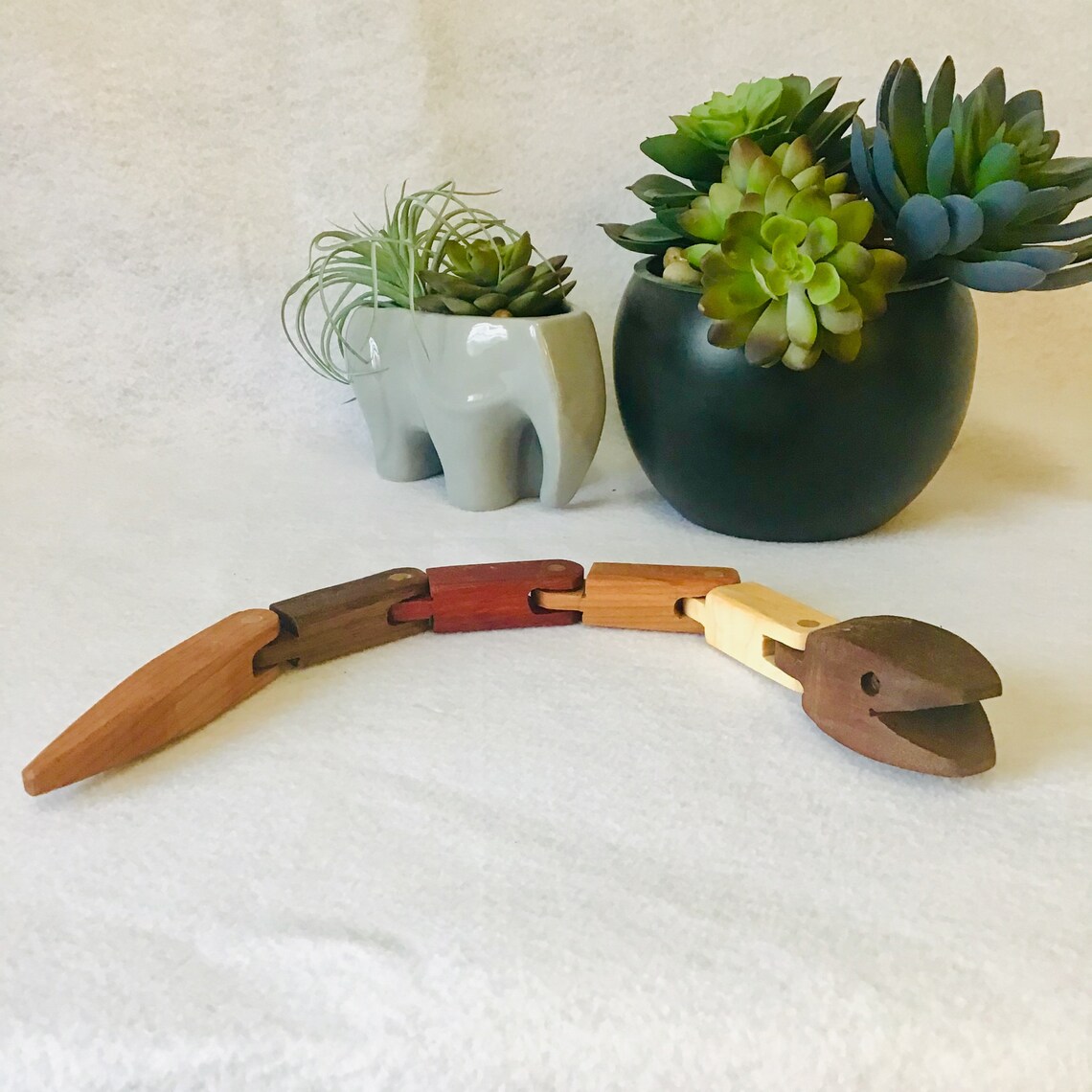 Wooden Toy Snake Toy Snake Natural Toys Puzzles | Etsy