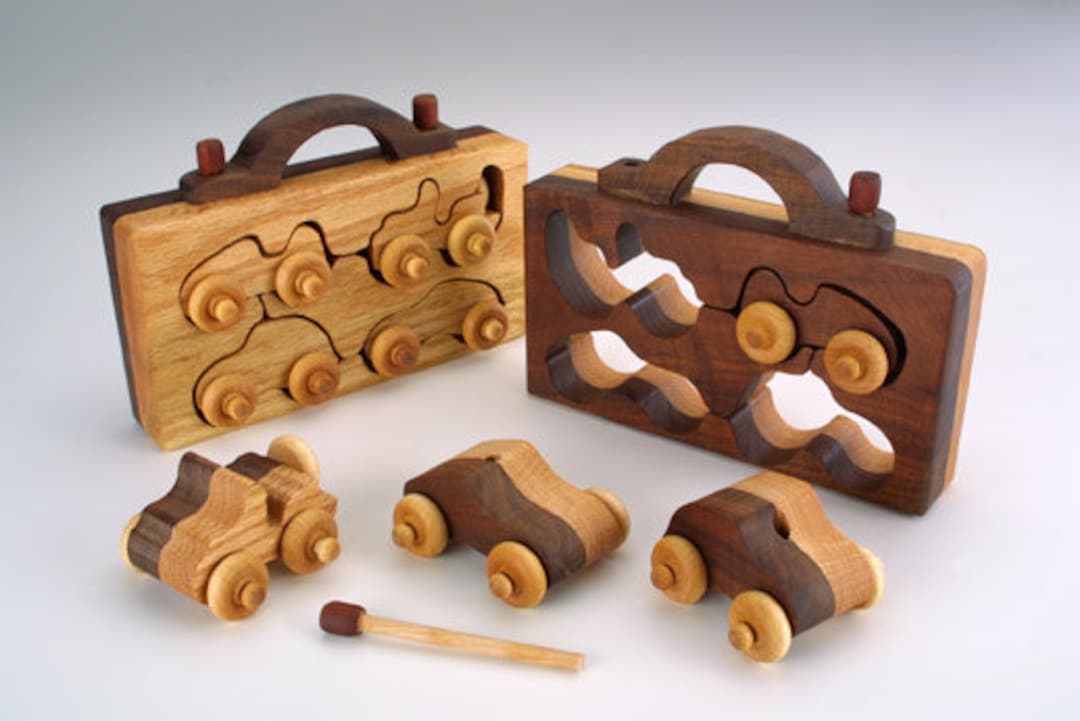 4-pack Wooden Toy Handmade, Waldorf Toys, Montessori Toys, Wooden Toys ...