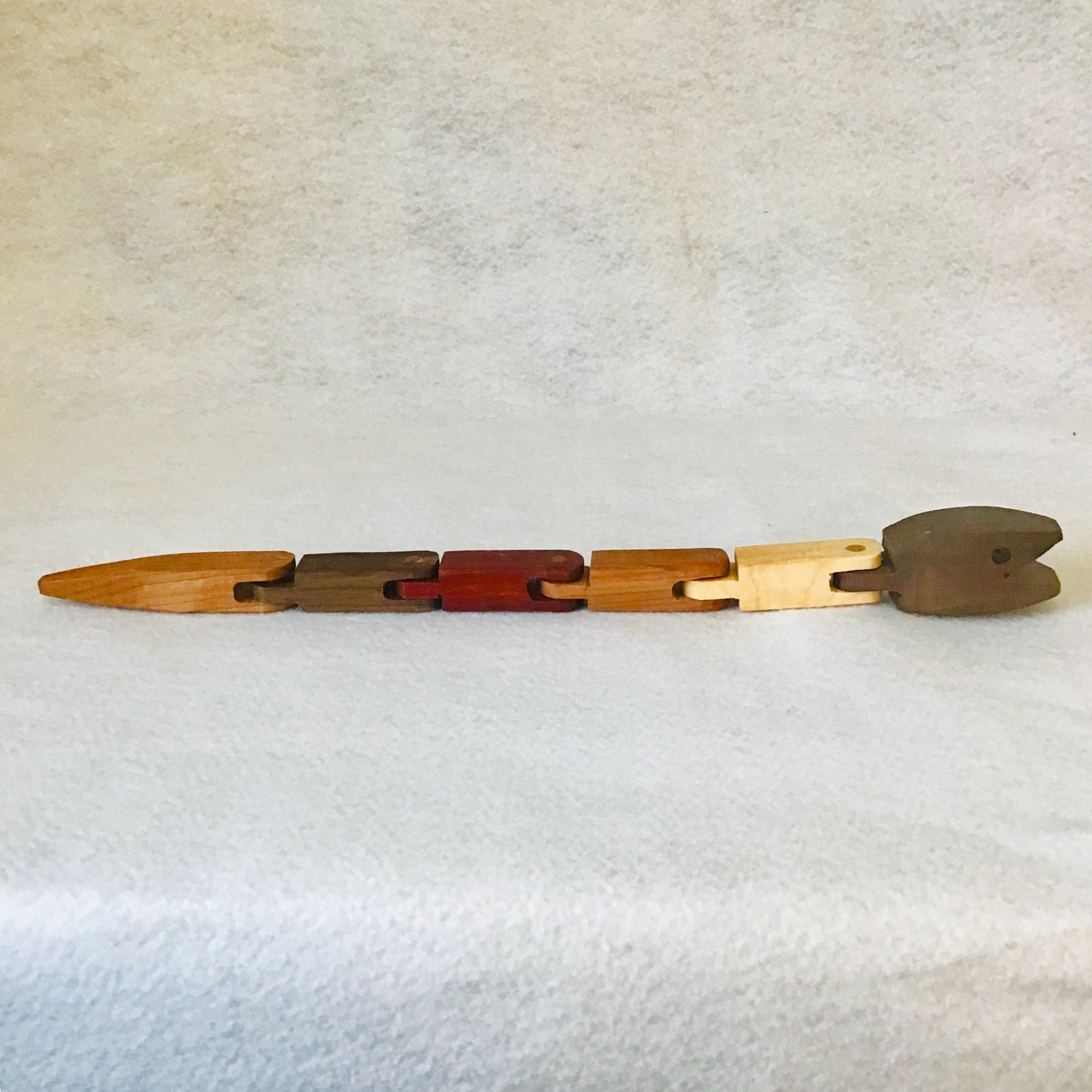 Wooden Toy Snake Toy Snake Natural Toys Puzzles | Etsy