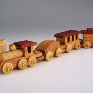 Wooden Train - Etsy