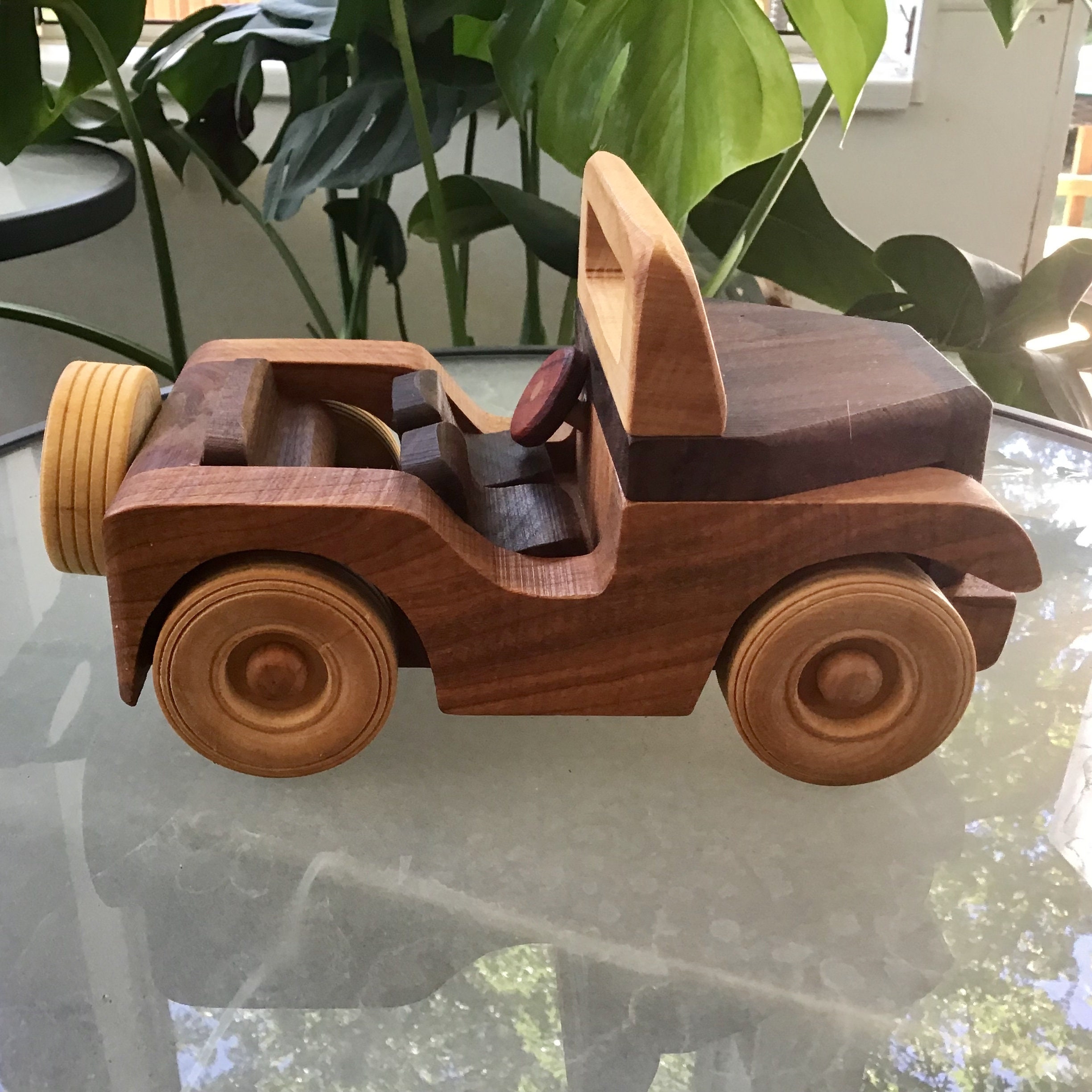 Wooden Little Jeep Wooden Baby Toys Waldorf Toys - Etsy