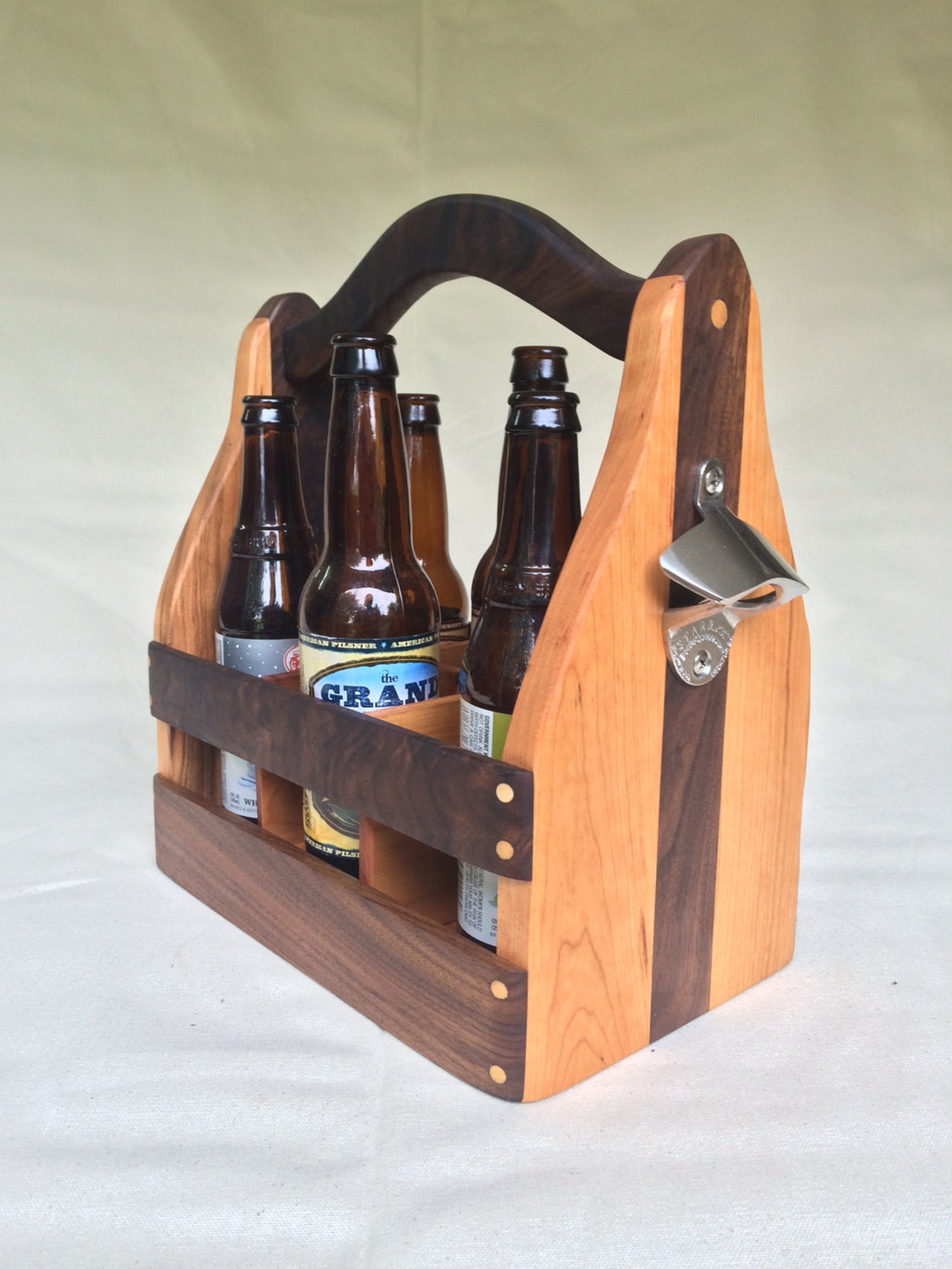 Beer & Wine Caddy Wine Caddy Beer Caddy Handmade Gifts | Etsy