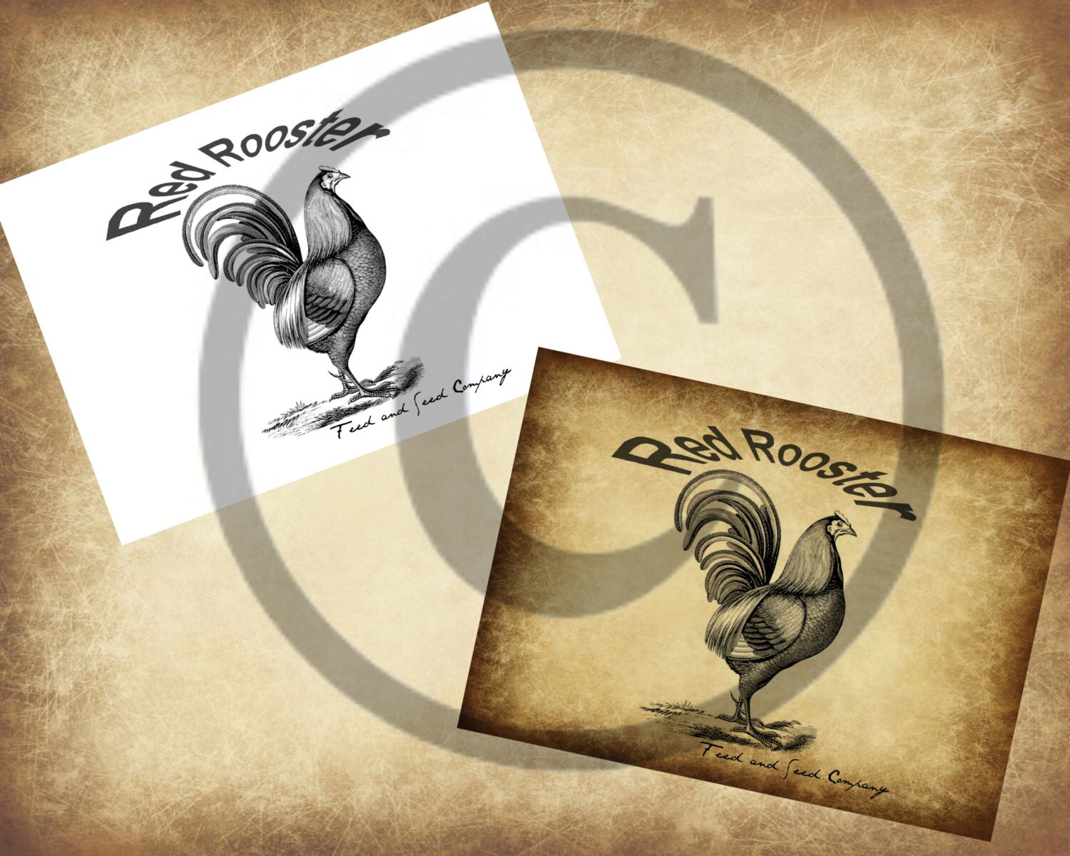 Black-white-grungy Primitive Digital Art Country Living - Etsy