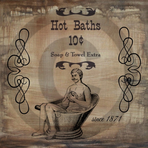Hot Baths - Etsy