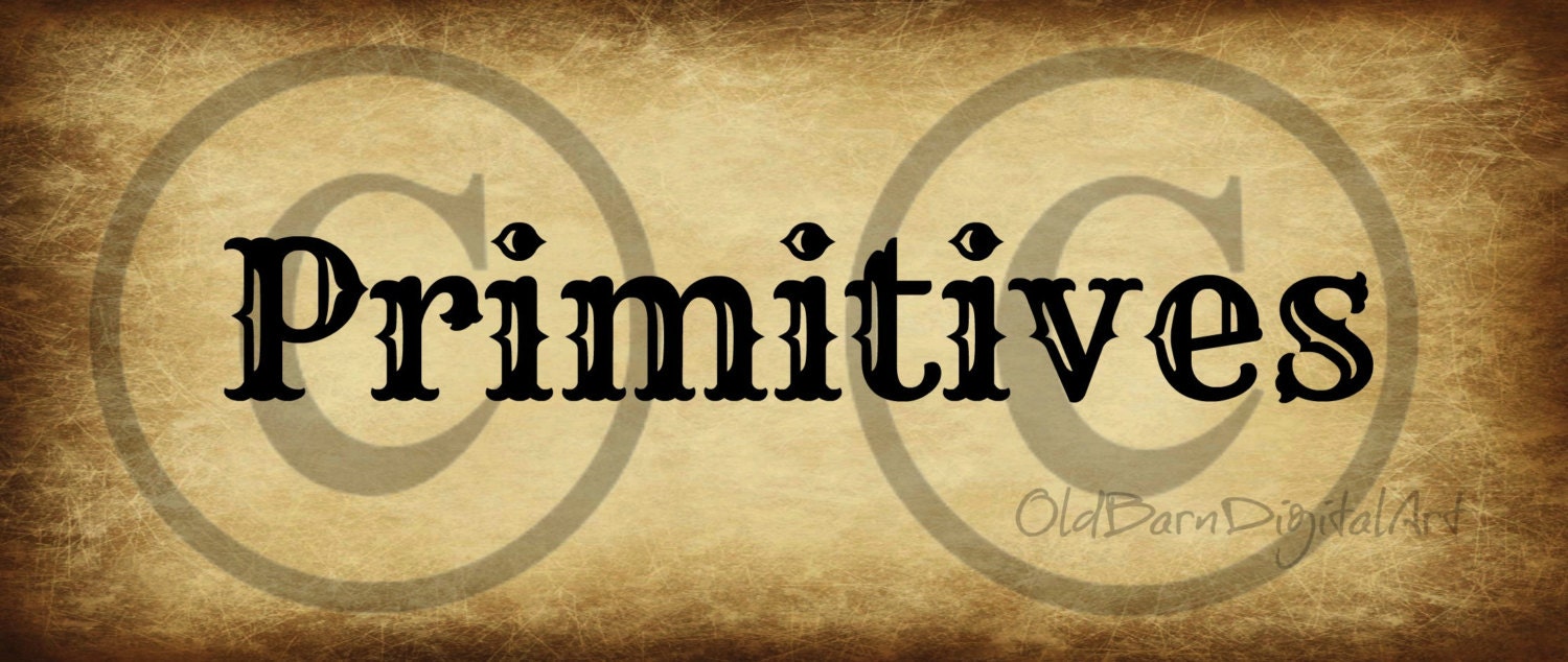 Primitive Digital Art Label - Logo - Pantry Jar - Crock -rusty Cans ...