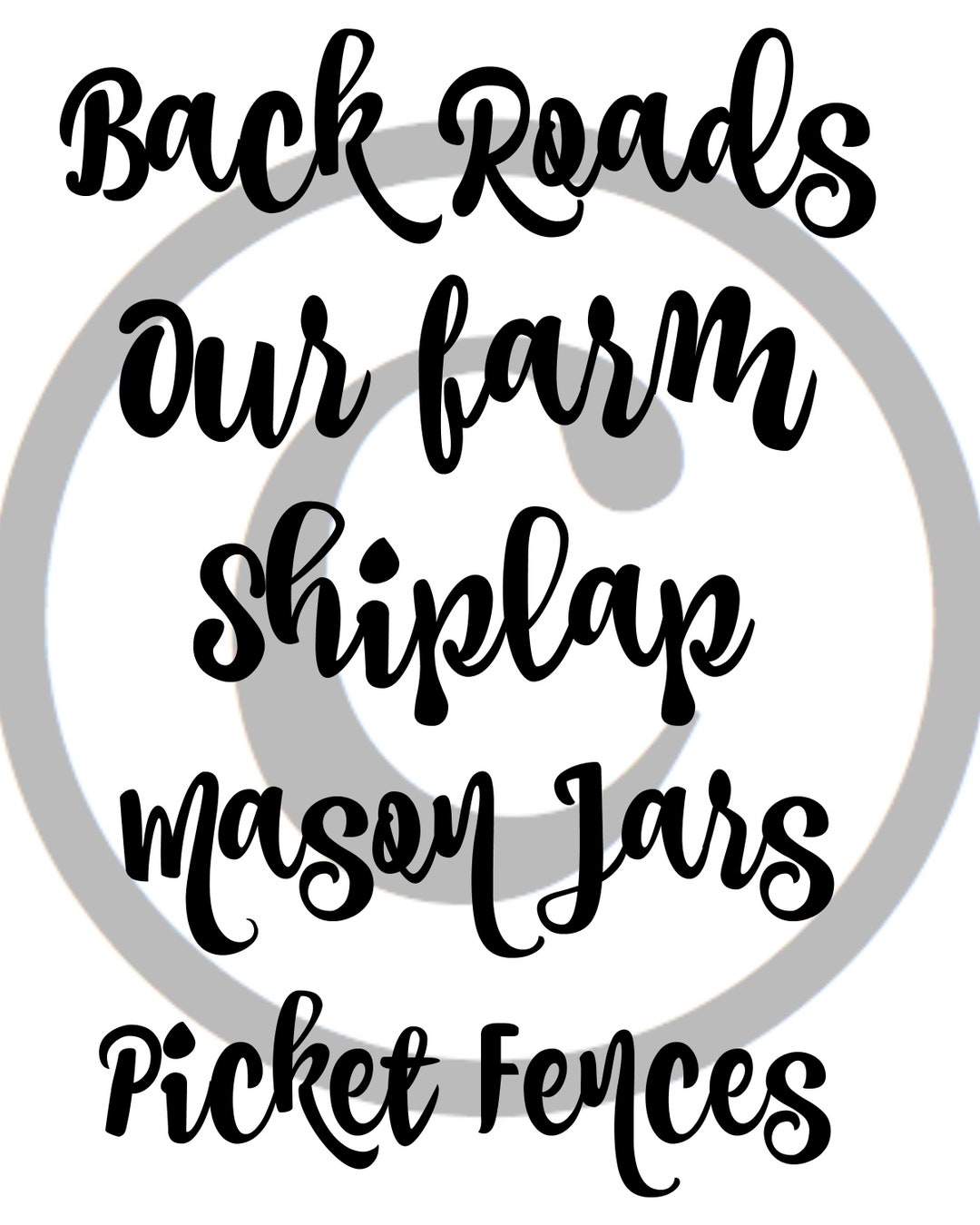 Farmhouse Words/sayings - Jar Logo- Pantry Label - Crock- Transfer ...