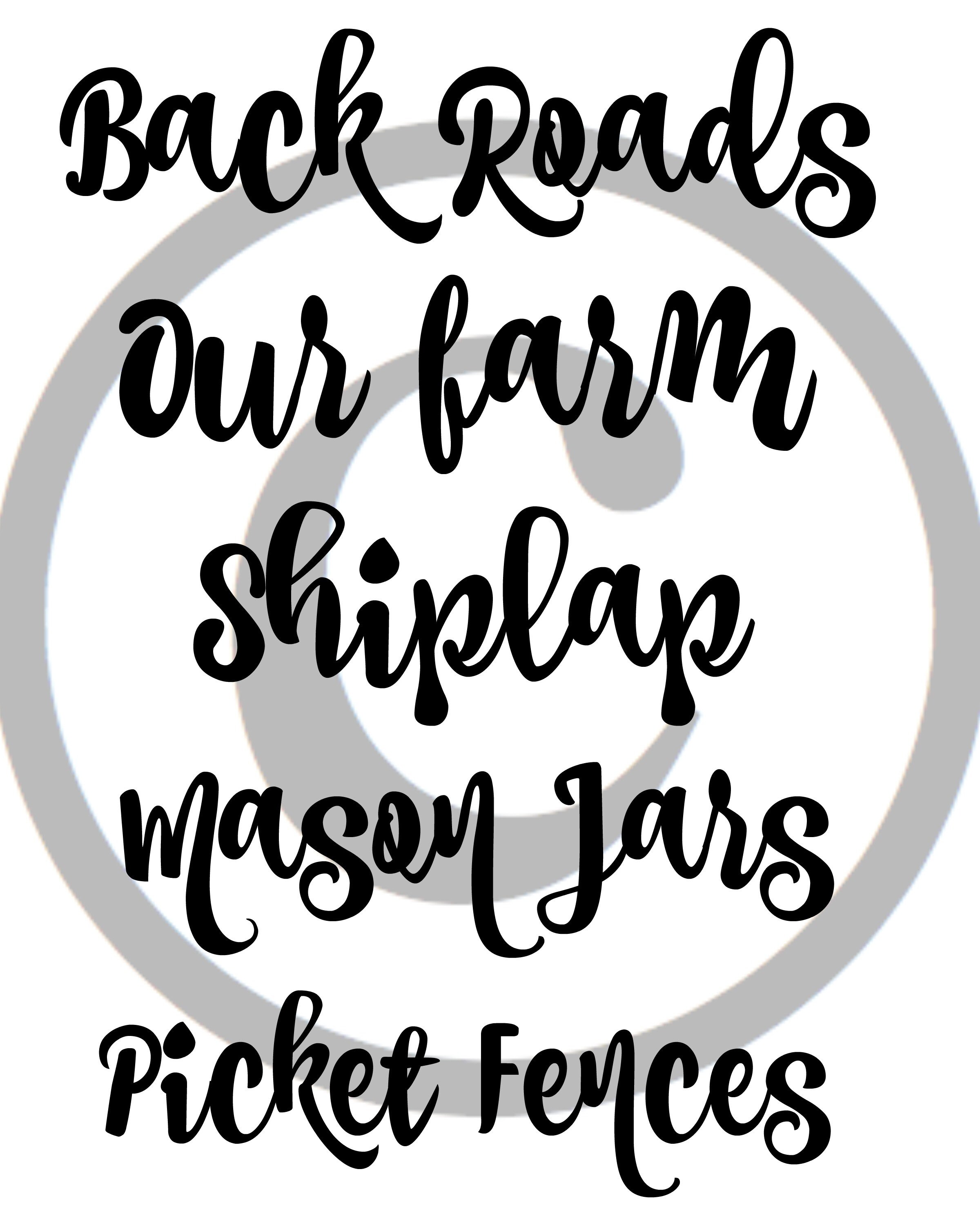 Farmhouse Words/sayings - Jar Logo- Pantry Label - Crock- Transfer ...