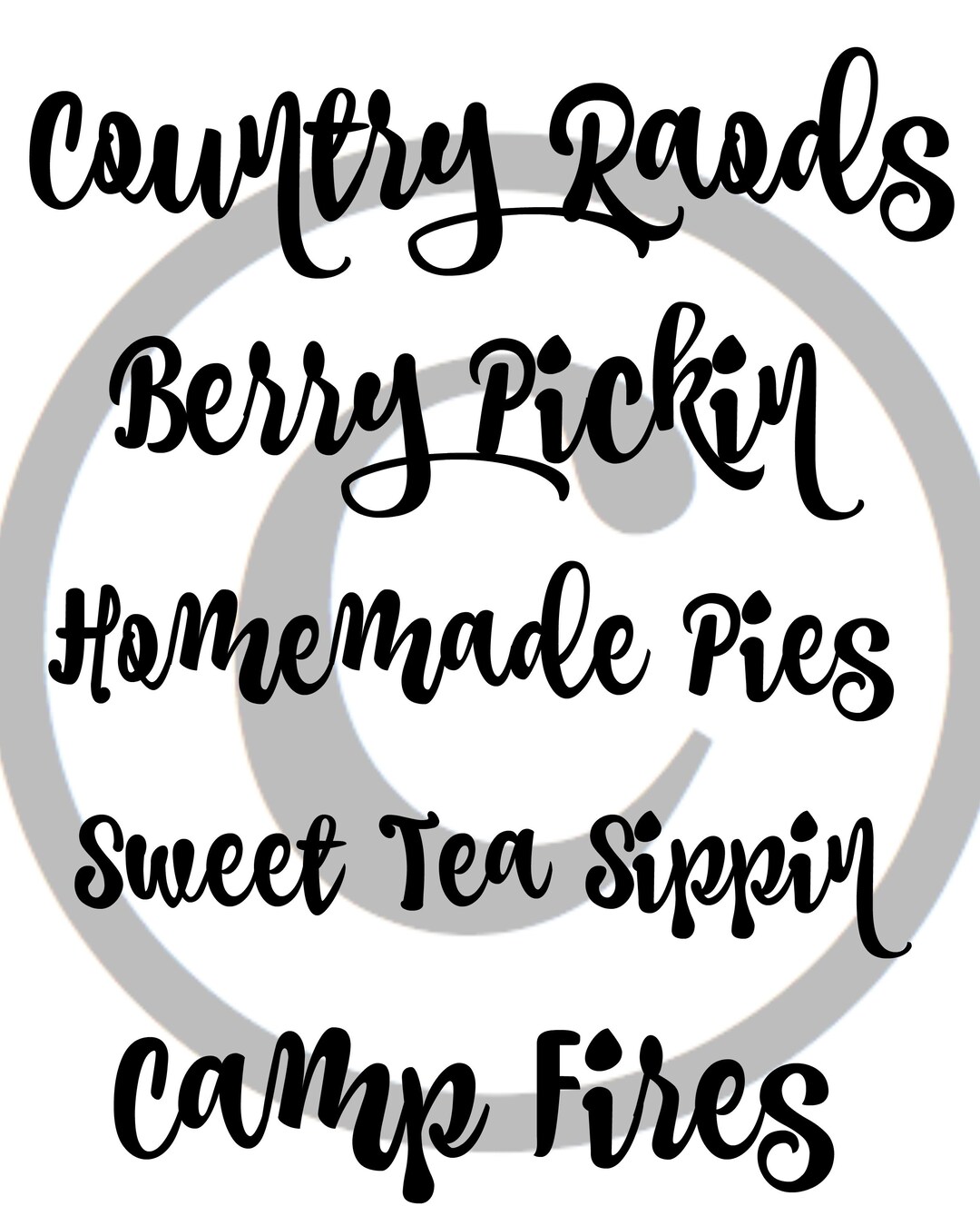 Farmhouse Words/sayings Jar Logo Pantry Label Crock Transfer Wood ...