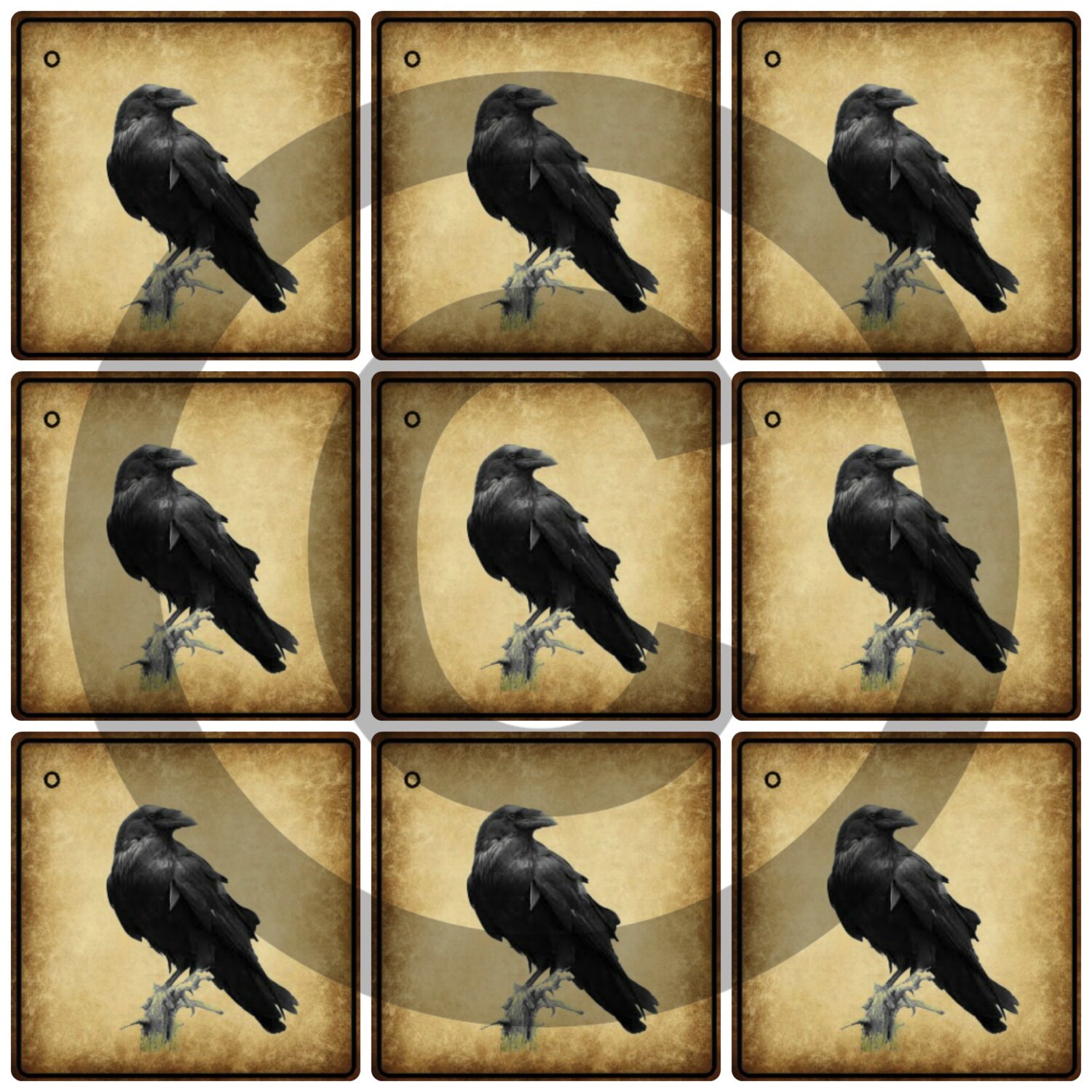 Primitive Printable Crow Hang Tags - Instant Digital Download - JPEG ...