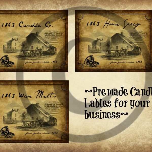 Primitive Label - Etsy