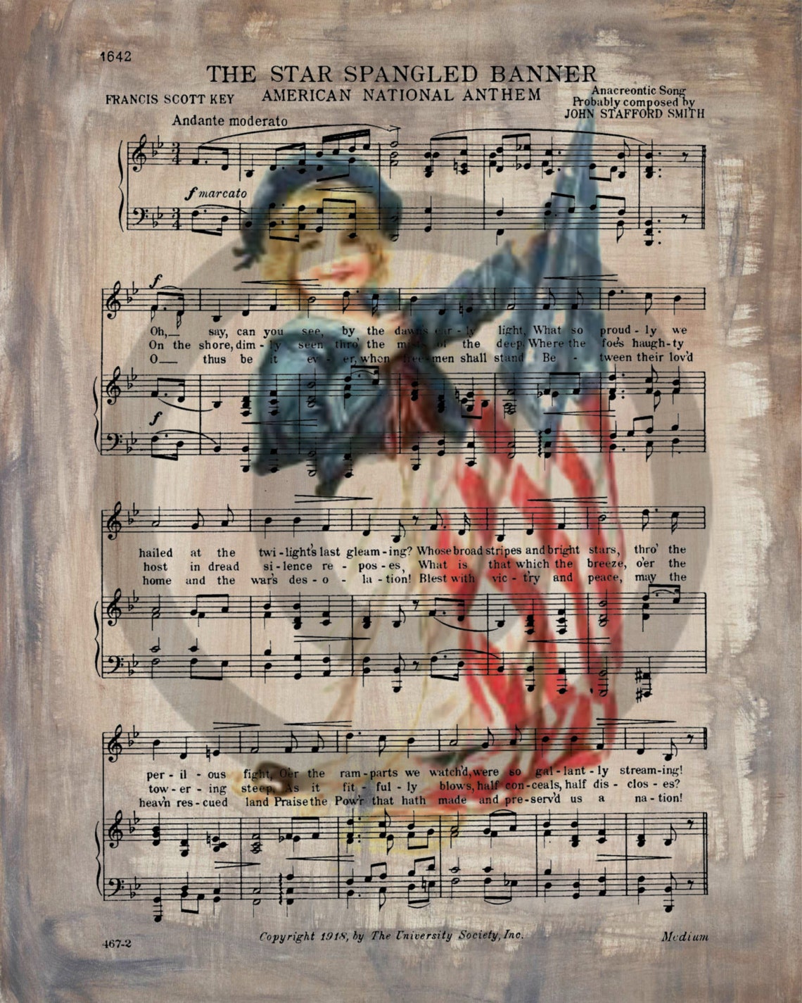 Primitive Digital Art-the Star Spangled Banner-america-jar Candle Logo ...