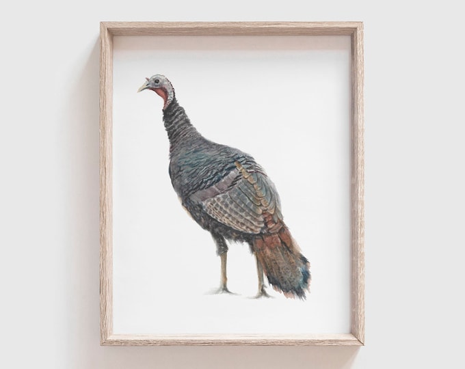 Turkey Art Print Animal Painting Thanksgiving Painting - Etsy