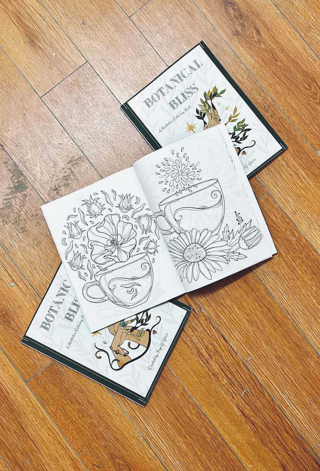Botanical Bliss Coloring Book - Etsy