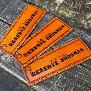 Custom Order Leather Show Stick Wrap - Etsy