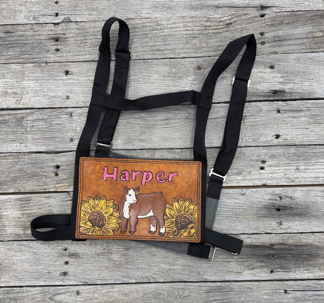 Custom Leather Livestock Show Harness – Fully Adjustable & Personalized ...