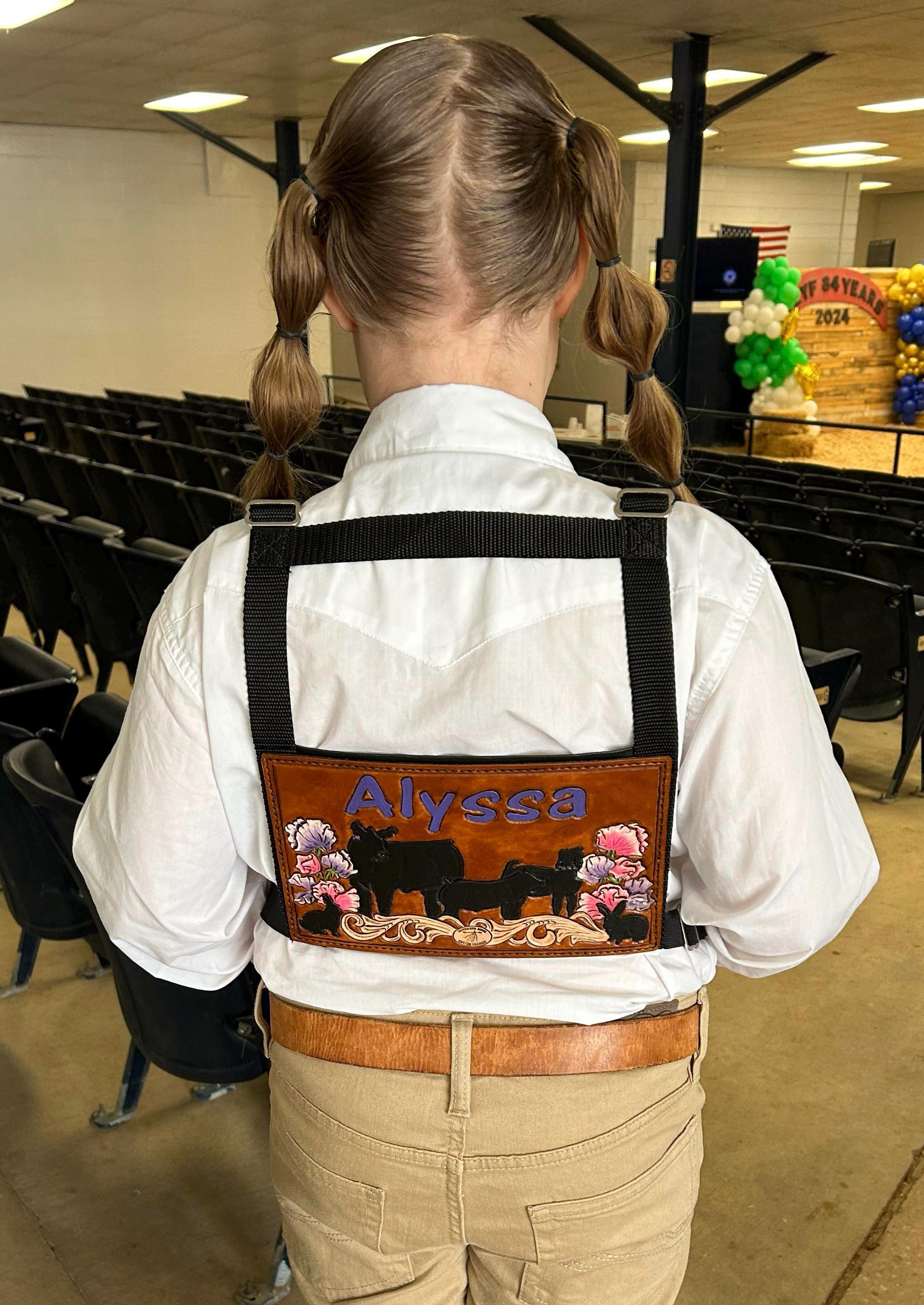 Custom Leather Livestock Show Harness – Fully Adjustable & Personalized ...