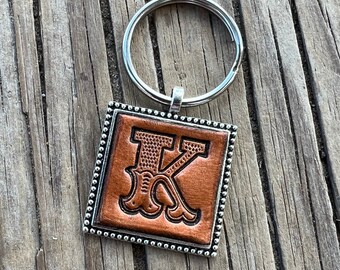 Script Letter K Keychain - Etsy