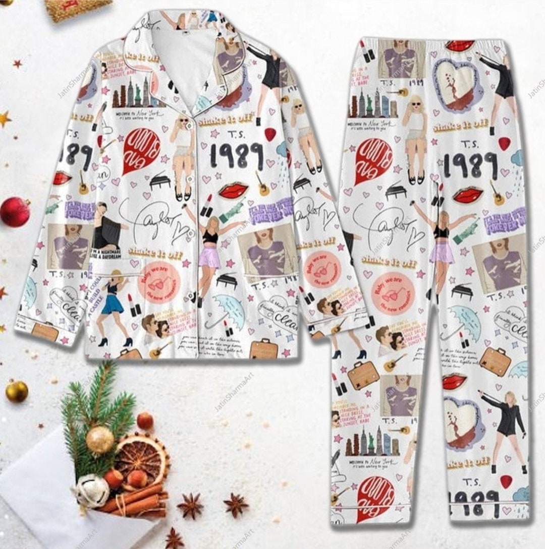 1989 Taylor's Women Pajamas Set, Taylor Eras Tour Pajamas Set, TS Thick ...