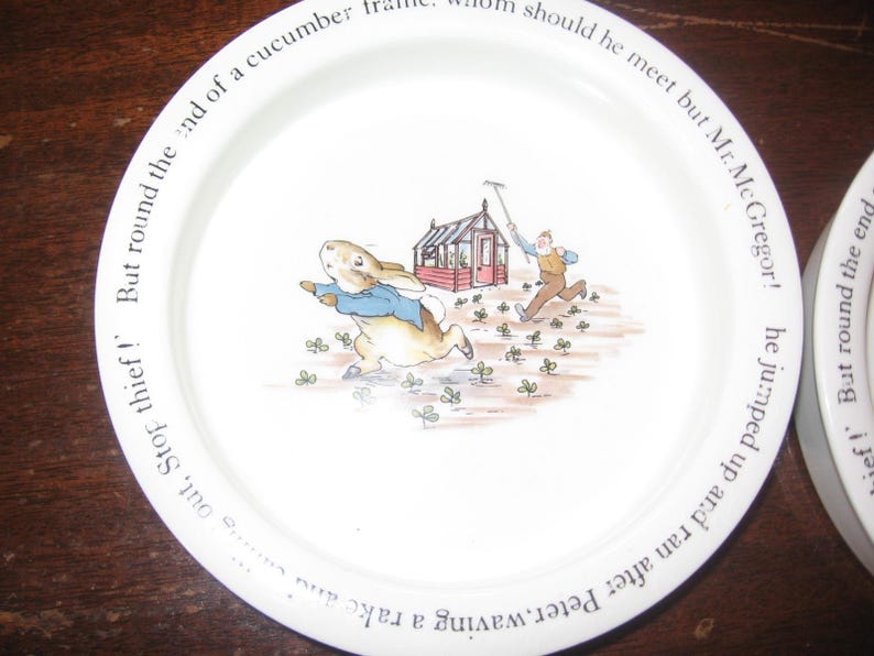 Vintage Children Bowls by Wedgwood of Etruria & Barlaston Peter Rabbit ...