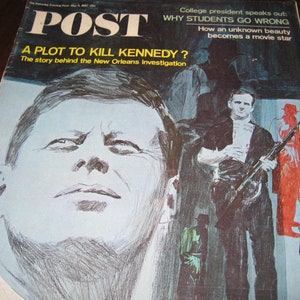 John Kennedy in Vintage 1960's Magazine, Life, Post, Boston Globe, Two ...