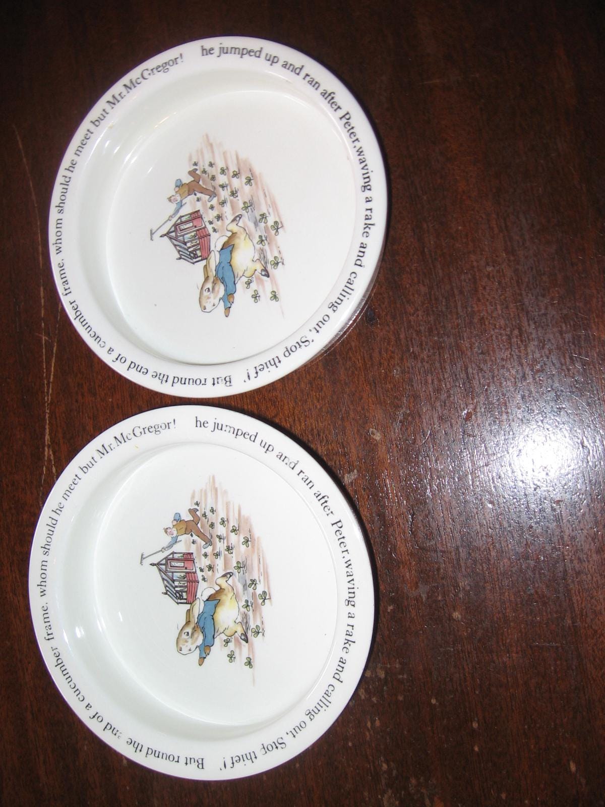 Vintage Children Bowls by Wedgwood of Etruria & Barlaston Peter Rabbit ...