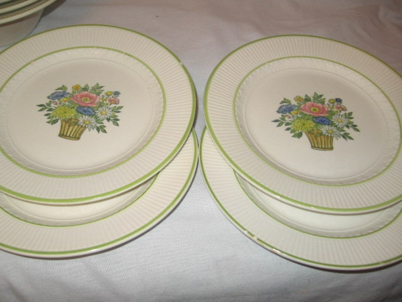 Vintage Metlox Vernonware Flower Basket Set/metlox /metlox Raised ...