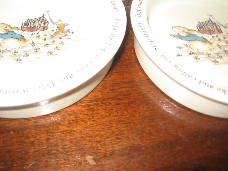 Vintage Children Bowls by Wedgwood of Etruria & Barlaston Peter Rabbit ...