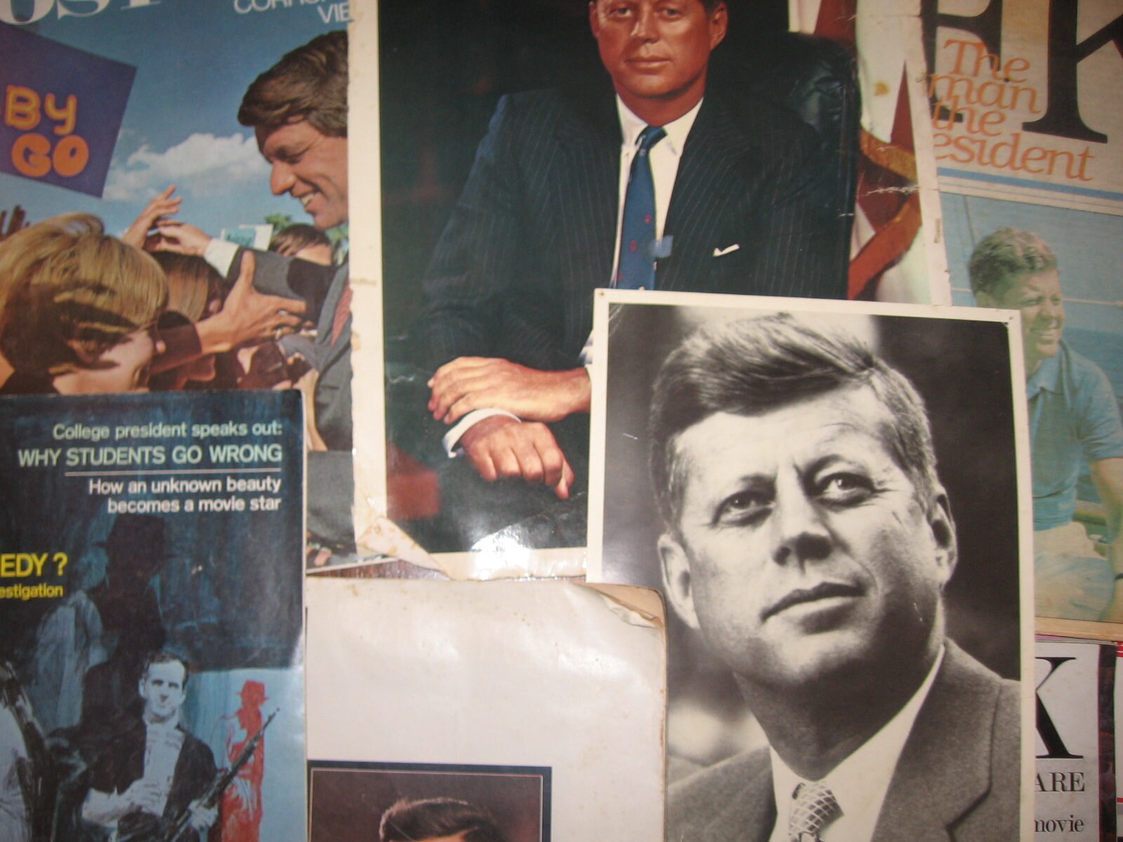 John Kennedy in Vintage 1960's Magazine, Life, Post, Boston Globe, Two ...