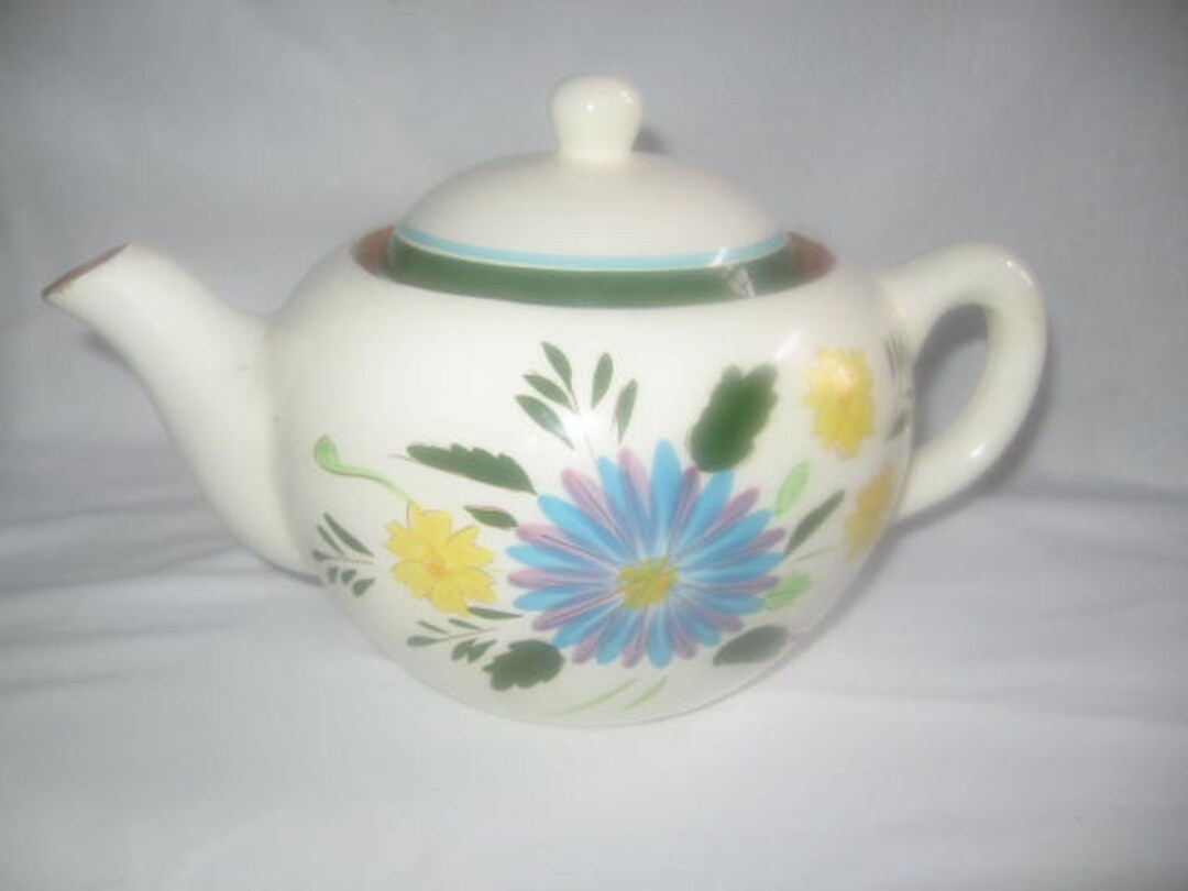 Vintage Stangl Pottery Country Garden Teapot Hand Painted /kitchenware ...