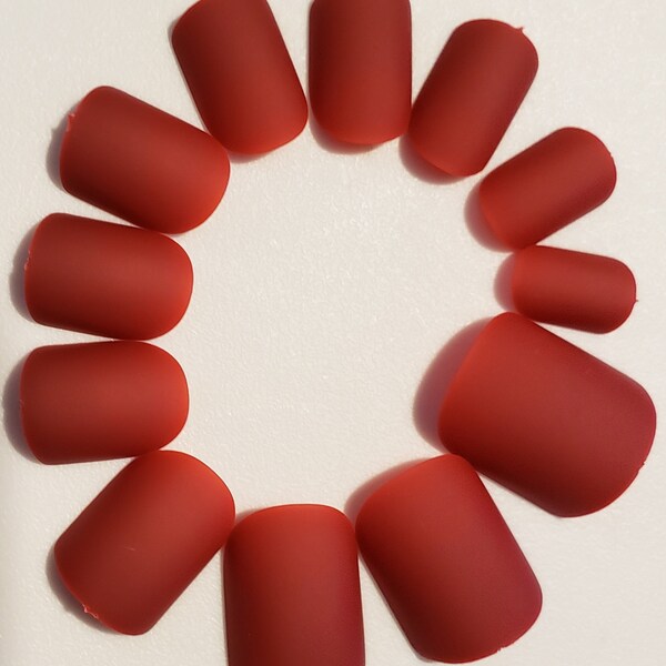 Rust Orange Nail - Etsy